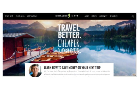 Sharing my memories on Nomadic Matt – Clear Mind Thinking – Travel Blog